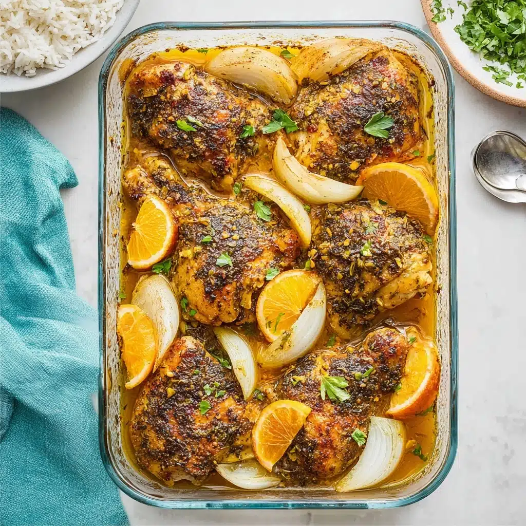 Baked Florida Orange Juice Rosemary Chicken – Juicy & Flavorful