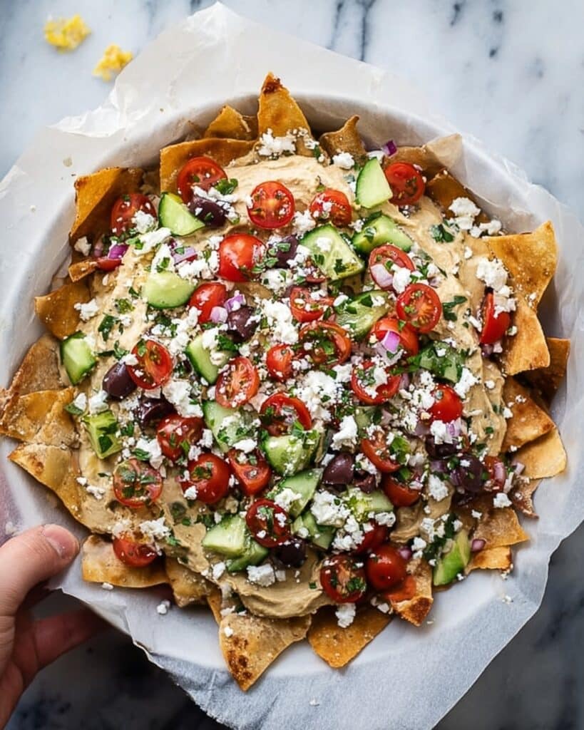 Greek Nachos with Lamb & Feta | Flavorful Mediterranean Snack
